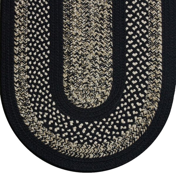 Braided Rug Black 141 Classic – Colonial Braided Rugs
