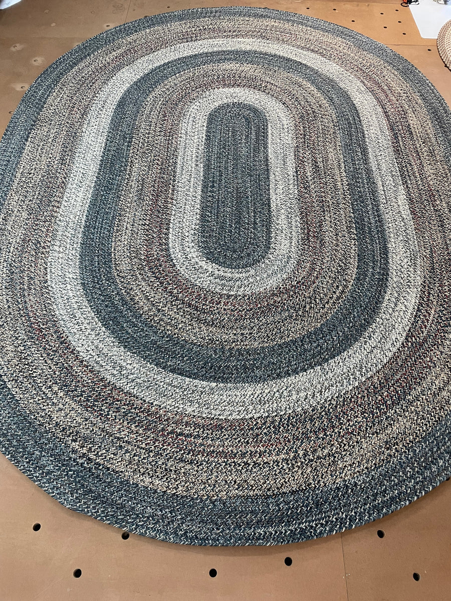 Braided Rug 9x12 Grandma's Gray – Colonial Braided Rugs