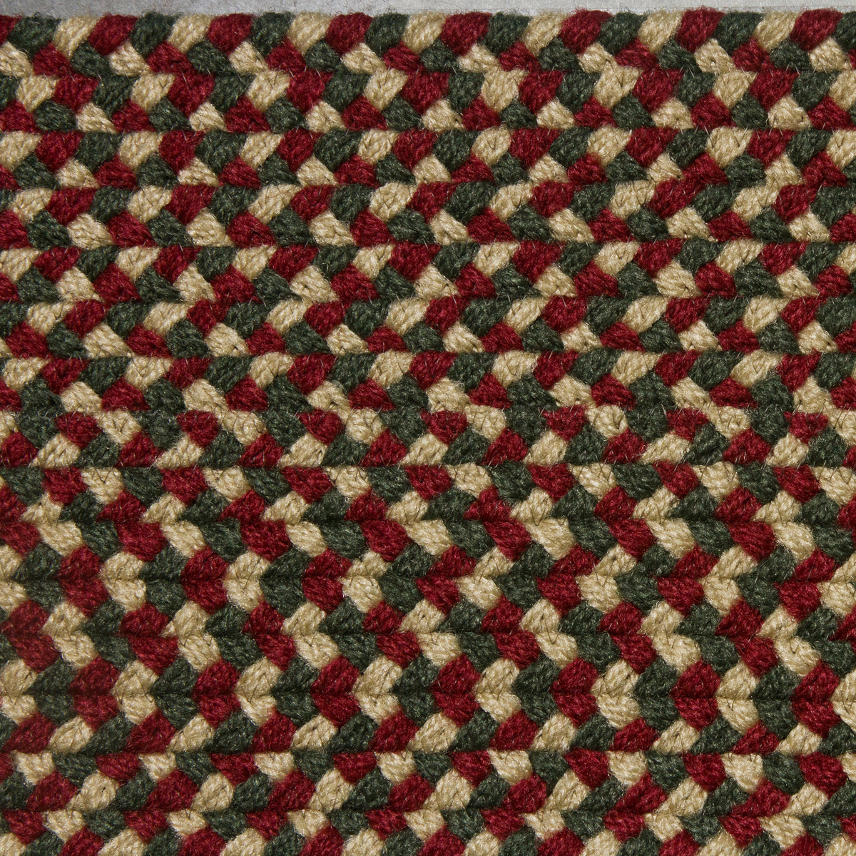 312-1 Sage Green/ Brick Red/ Beige – Colonial Braided Rugs