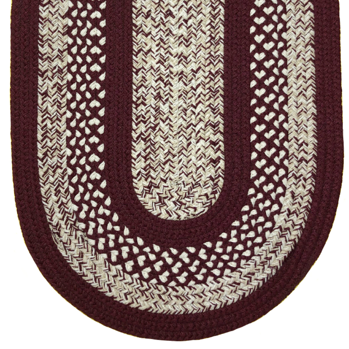 Braided Rug Burgundy 136 Classic – Colonial Braided Rugs